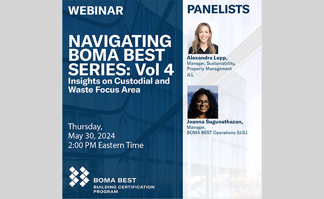 Sustainable & Smart Building Certification Webinars - BOMA BEST